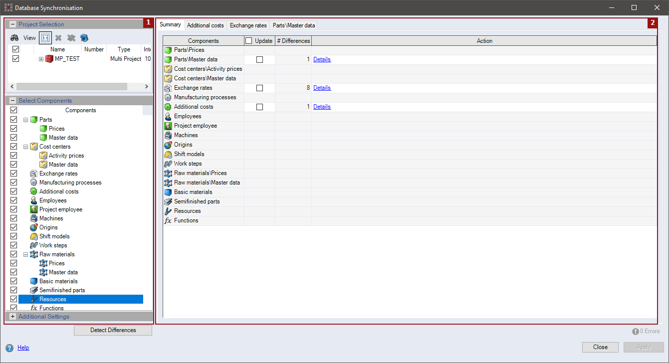 Database Synchronization Dialog 0752