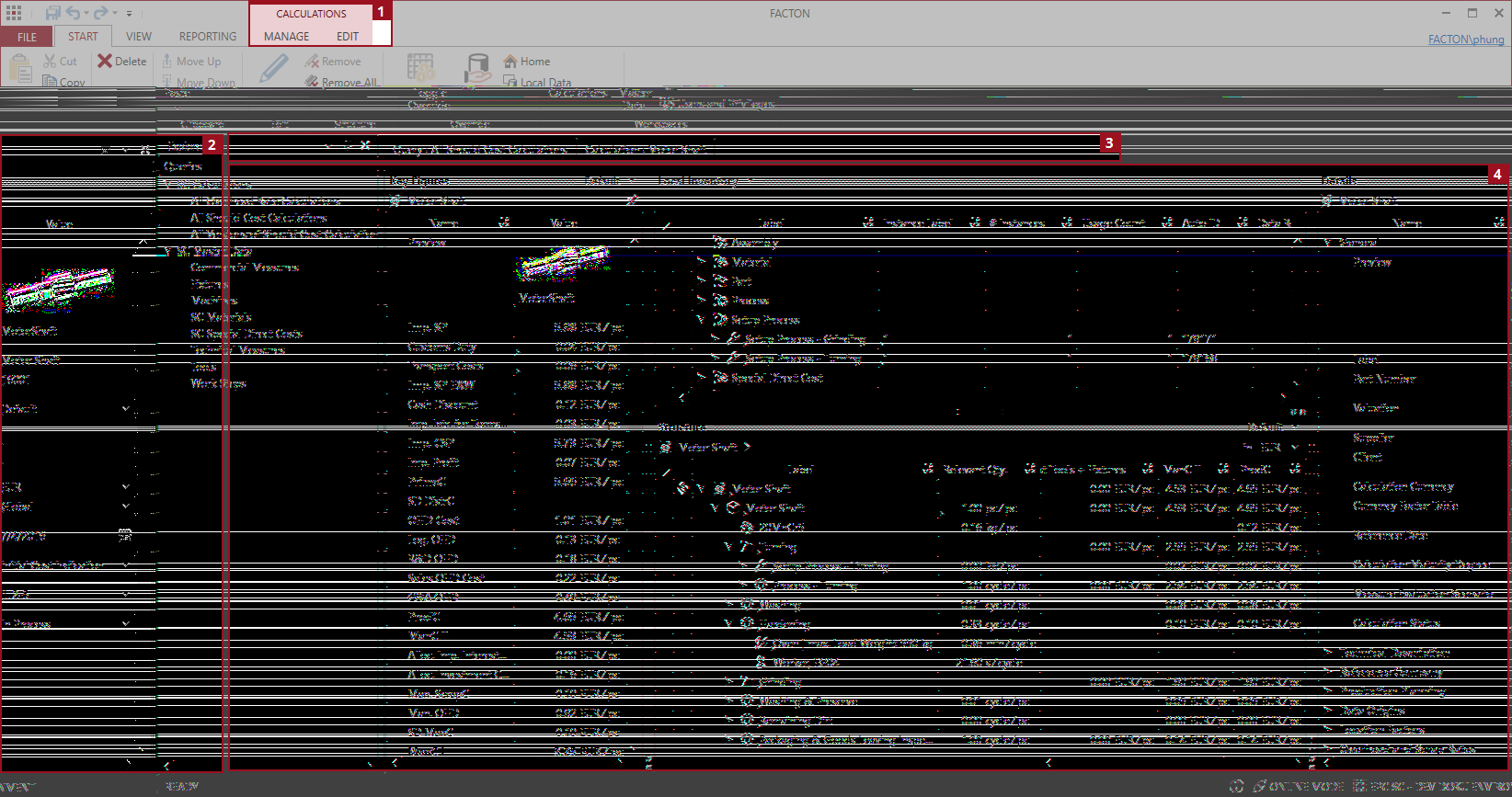 Calculations Workspace