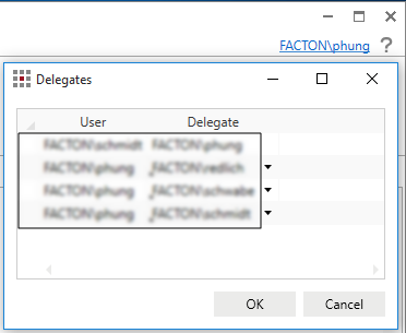Assign and Remove delegates
